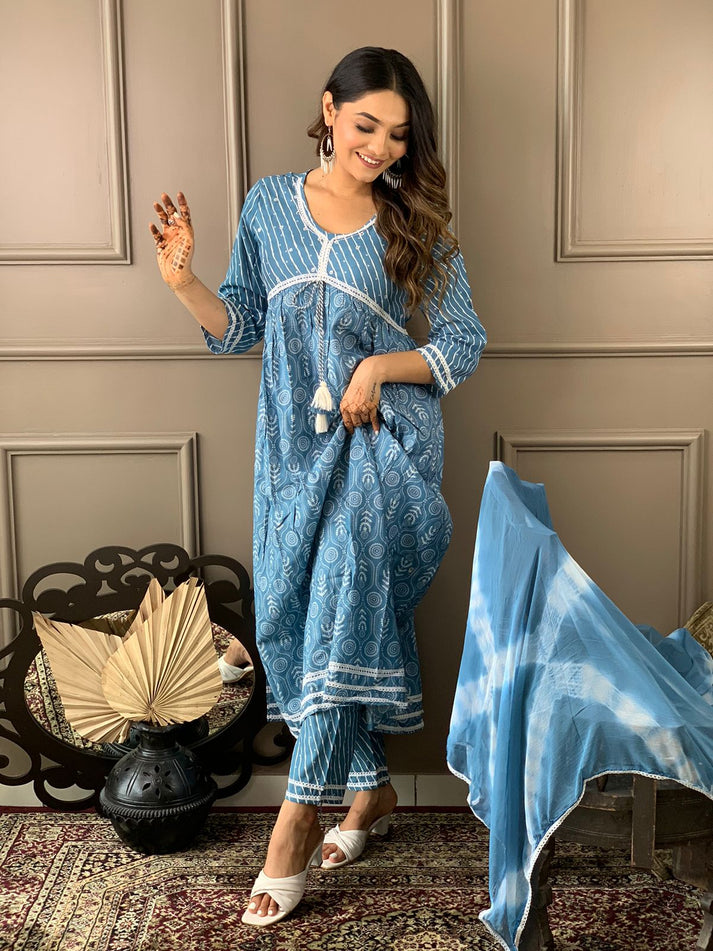 Alia Style Rayon Lace Work Suit Set – Sukriti Store